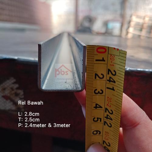 Jual Rel Gantung Bawah Pintu Besi Panjang 2.4m 3m - 2.4 meter - Kota ...