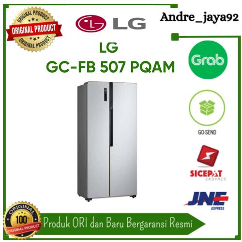 Jual KULKAS LG GC-FB 507 PQAM LEMARI SIDE BY SIDE GC-FB507PQAM INVERTER ...