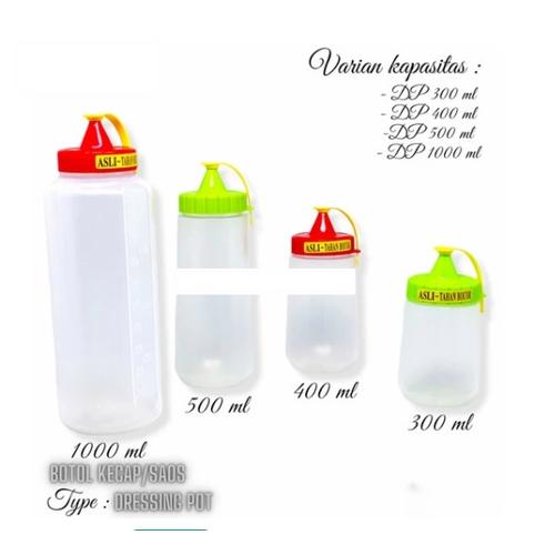 Jual Botol Saos Kecap Sambal Mayonaise Dressing Pot Owl 300 400 500 ...