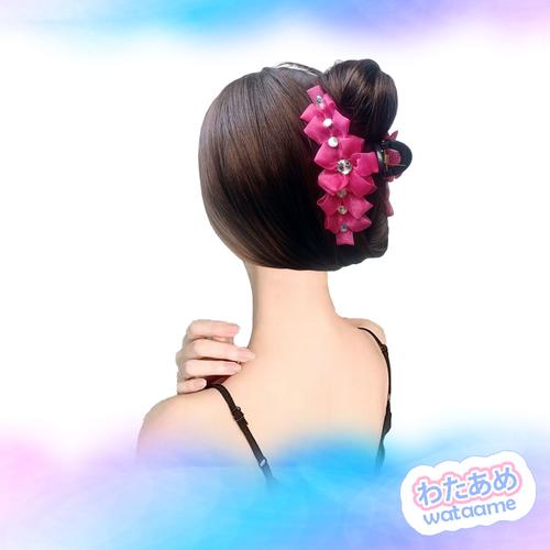 Promo Jedai Jepit Rambut Besar Korea Bunga Organza Handmade Big Hair ...