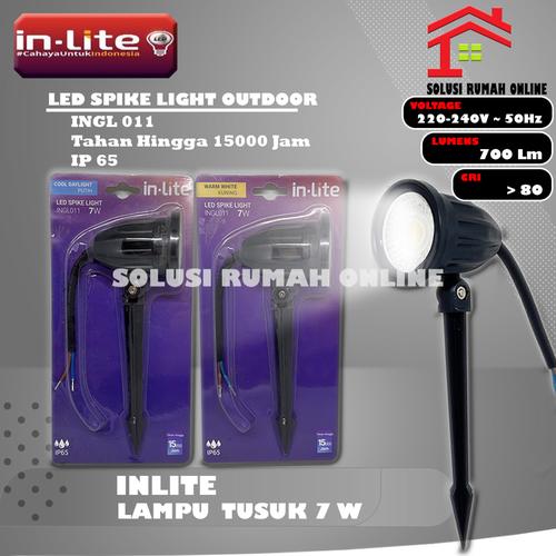 Jual Lampu Taman Tusuk LED Inlite INGL011 7 W/ Spike Light In Lite ...