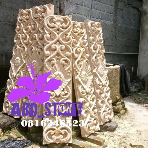 Jual relief batu putih ukiran paras jogja hiasan dinding batu alam ...