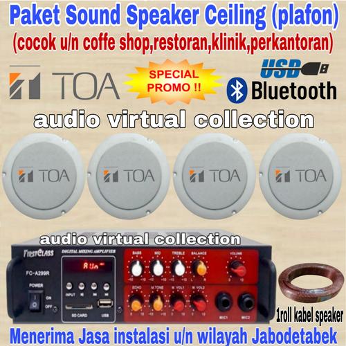 Jual Paket speaker ceiling TOA isi 4pcs (original) - NON INSTALASI ...