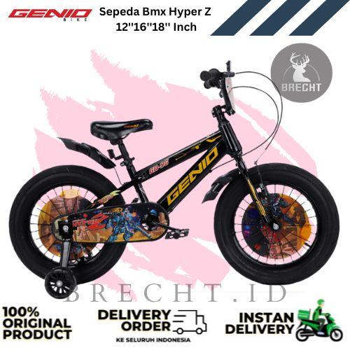 Jual Sepeda Anak BMX Genio Hyper Z 12"/16"/18" Ban Besar - Black ...