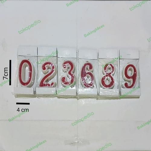 Jual Lilin Angka Ulang Tahun merah putih, pink merah - 9 merah putih ...