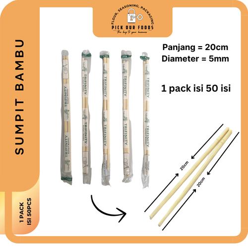 Promo Sumpit Bambu Steril Isi 50 pcs | Sumpit Makan | Sumpit Steril ...