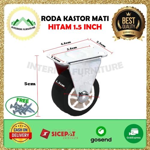 Jual Roda Kastor Lemari 1.5 Inch Hidup, Mati, Hidup+Rem / Roda Kastor ...