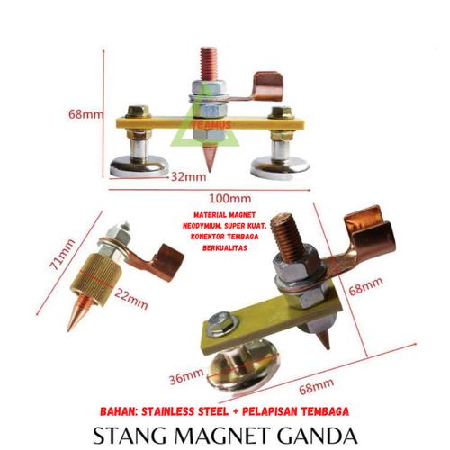 Jual Tang Stang Las Massa Magnet Strong Magnetic Earth Ground Clamp ...