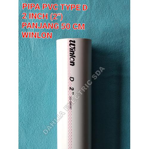 Jual PIPA PVC 2 INCH PANJANG 50CM PUTIH WINLON - DENGAN MOF - Kab ...