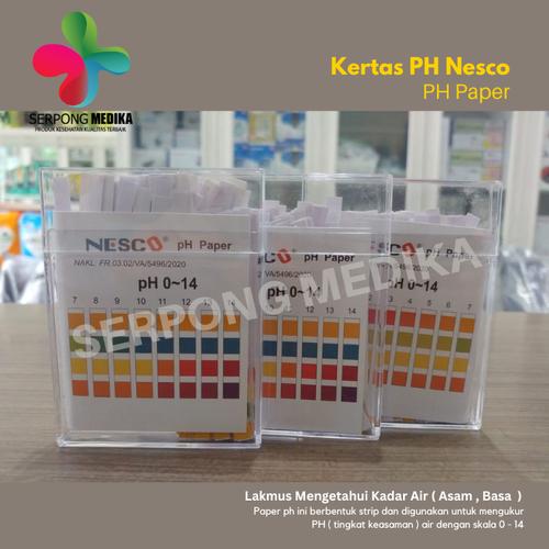 Jual Kertas PH Nesco / PH Paper / Lakmus Mengetahui Kadar Air (Asam ...