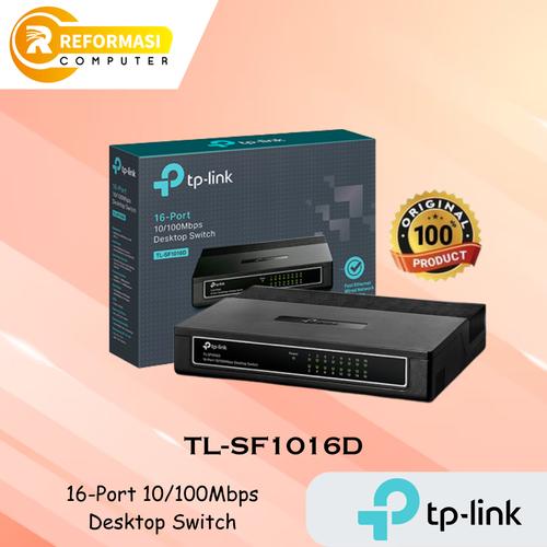 Jual TP-LINK TL-SF1016D 16-Port 10/100M TPLINK Switch Hub 16Port 16 ...