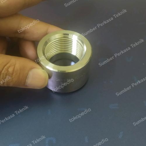 Jual Half Coupling Class 3000 Stainless SS304 Drat 1/4" inch NPT ...