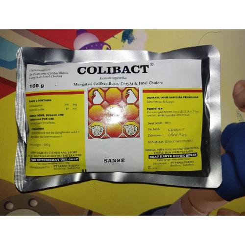 Jual COLIBACT 100 g gram Obat Ayam Babi Colibacillosis Coryza Fowl ...