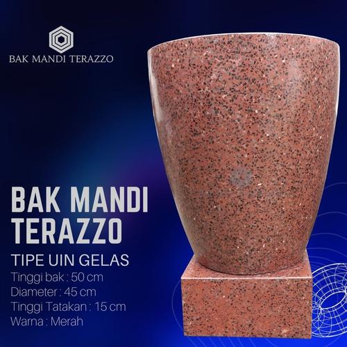 Jual BAK MANDI TERAZZO - BAK AIR MARMER TERASO UIN GELAS MERAH - Kota ...