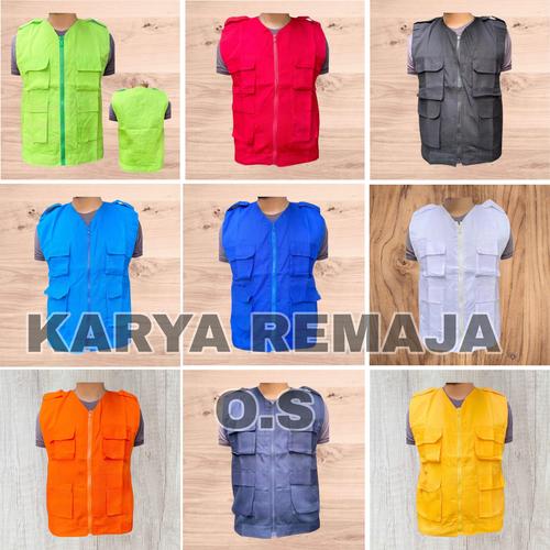 Jual Rompi Polos Proyek Rompi KATUN Lapangan Rompi Kerja Tebal Rompi ...