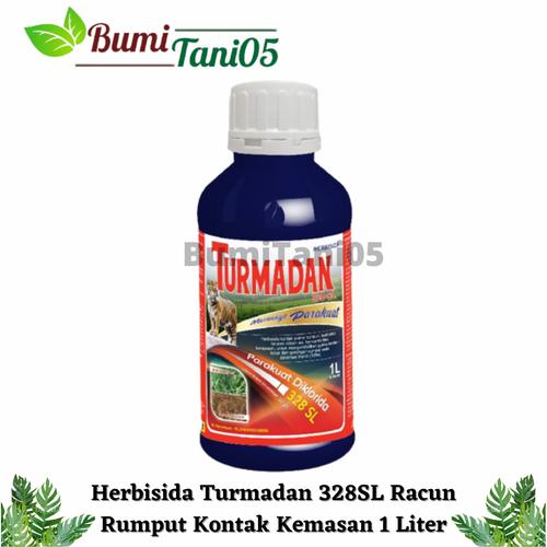 Jual Herbisida Turmadan 328SL Racun Rumput Kontak Parakuat Kemasan 1 ...