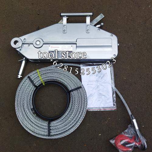 Jual manual Wire Rope Pulling Hoist 1.6 ton 20 meter nagasaki - Jakarta ...