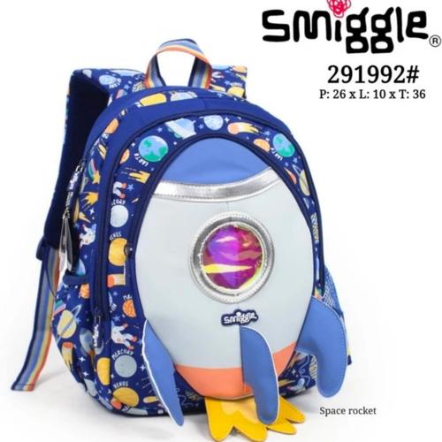 Jual Smiggle Junior Backpack Space Roket / tas ransel Smiggle/ Tas anak ...