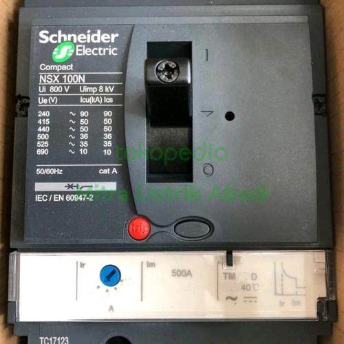 Jual MCCB SCHNEIDER NSX100N 3P 63A 80A 100A 50KA ORIGINAL - 63A ...
