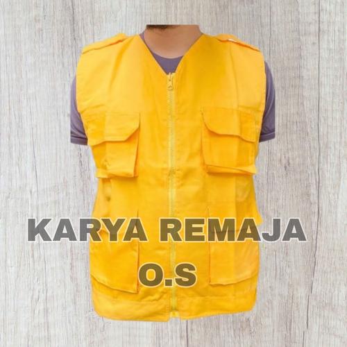 Jual Rompi Polos KUNING Proyek Rompi KATUN Lapangan Rompi Kerja Tebal ...