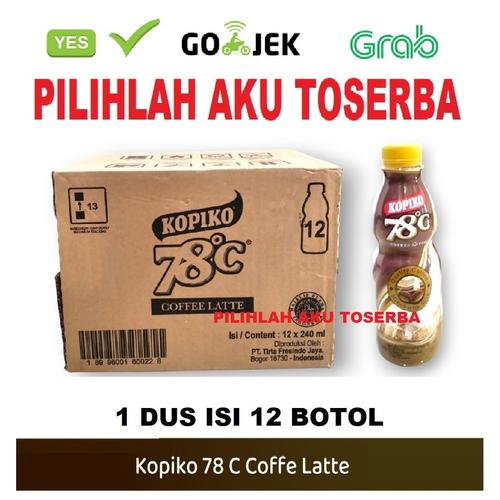 Jual KOPIKO 78 C Minuman Kopi Coffee Latte 240 ml - ( 1 DUS isi 12 ...