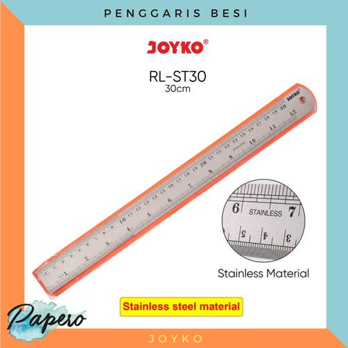 Jual Penggaris Besi / Stainless Steel Ruler Joyko - 30cm - Kota Tangerang Selatan - Papero Shop ...