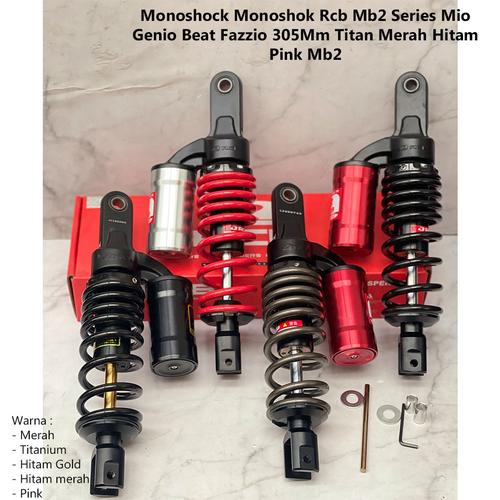 Jual Shock Monoshok Rcb Mb2 Series Mio Genio Beat Fazzio 305 330 Mm ...