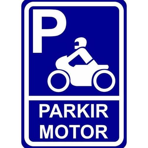 Jual ready!! stiker arah parkir stiker parkir khusus motor stiker rambu ...