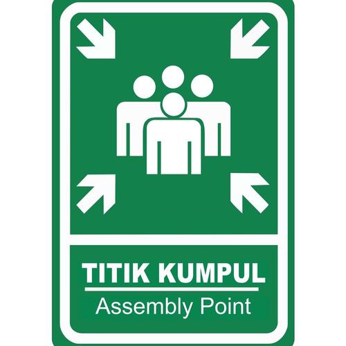 Jual ready!! rambu k3 jalur evakuasi, tanda titik kumpul, assembly ...