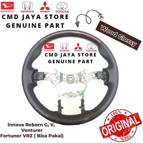 Jual Setir / Rangka Stir Innova Reborn Fortuner Vrz Wood Panel Original ...