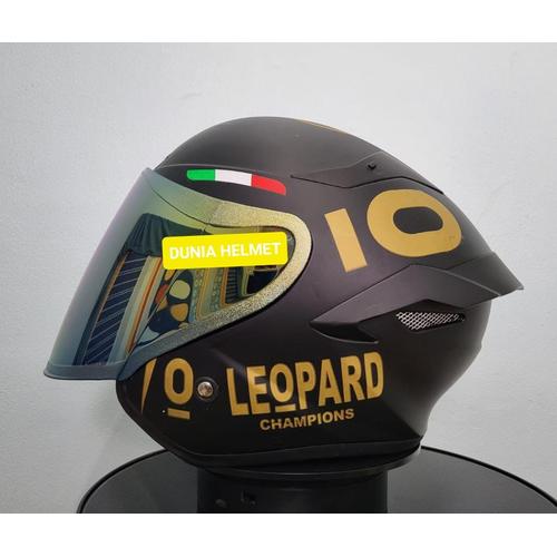 Jual HELM ARL SNI PANDORA TTC MOTIF DEWASA HITAM DOFF MOTIF LEOPARD ...