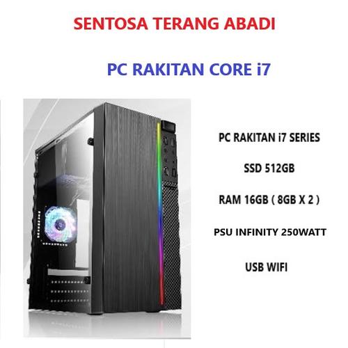 Jual PC RAKITAN/CPU GAMING CORE i7 SSD 512GB RAM 16GB (TANPA MONITOR) - Kota Medan - sentosa ...