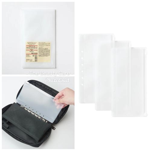 Jual Muji Japan Refill Clear Passport Case zipper pouch binder - Kab ...