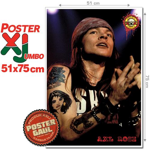 Jual Poster XJumbo AXL ROSE #XJFJP0464 - ukuran 51 x 75 cm - Jakarta ...