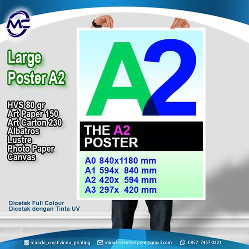 Jual Cetak Poster A2 Full Colors HVS-Art Carton-Albatros Tinta UV - AC ...