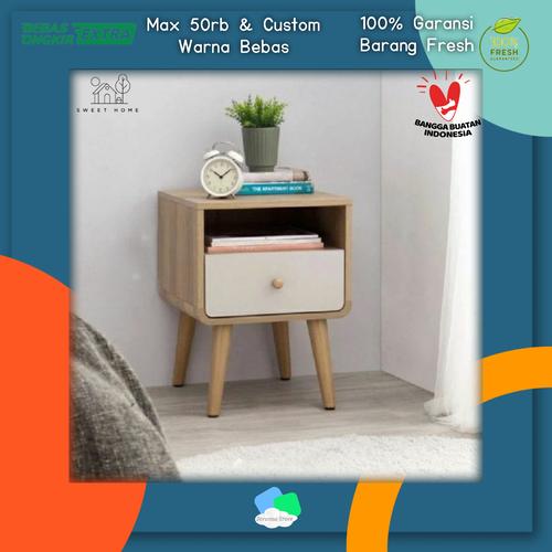 Jual Meja Kecil Lucu Samping Tempat Tidur Bedside Table Meja Charger Hp ...