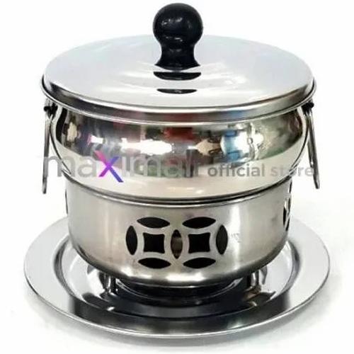 Jual Steamboat Sop Stainless Steel / Pemanas shabu hot pot soup 16 cm ...