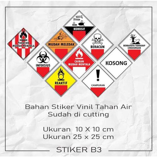 Jual ready!! stiker b3 safety sign rambu / limbah beracun ' - CAMPURAN ...