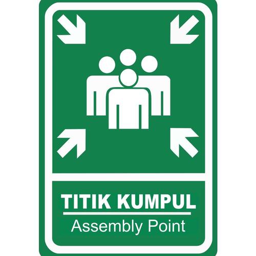 Jual ready!! rambu k3 jalur evakuasi, tanda titik kumpul, assembly ...