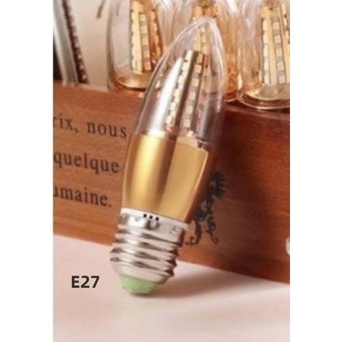 Jual LAMPU CANDLE LED BOHLAM CANDLE SMD 5WATT E27 PUTIH KUNING - 5W E27 ...