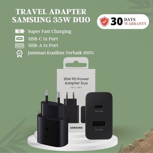 Promo Charger Samsung Adapter 35W PD Power Super Fast Charging USB Type ...