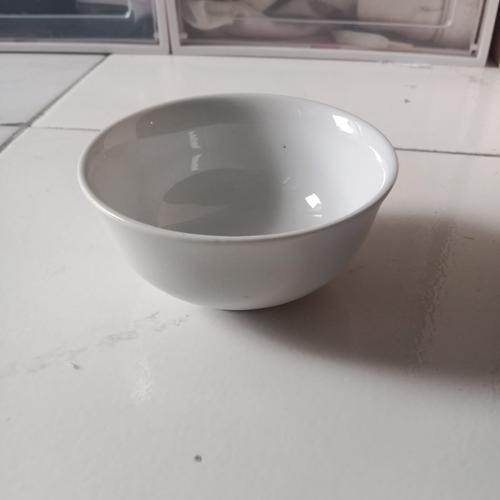 Jual Mangkok sambal keramik / mangkuk mini putih polos / uk 9 cm ...