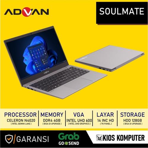 Jual ADVAN SOULMATE INTEL CELERON N4020 4GB DDR4 128GB HDD INTEL UHD ...