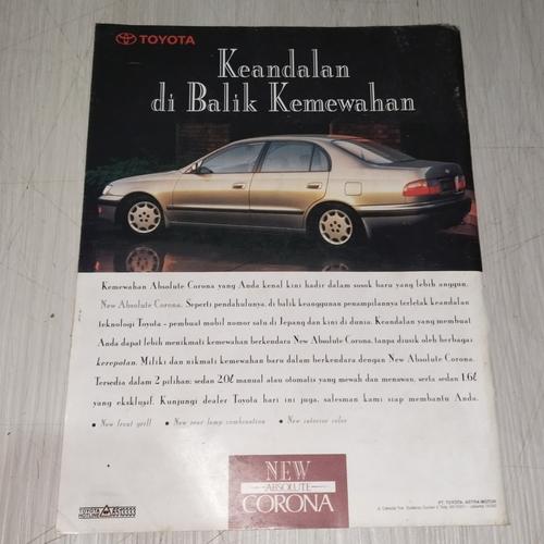 Jual Iklan Cetak Jadul Toyota New Absolute Corona - Kota Bandung ...
