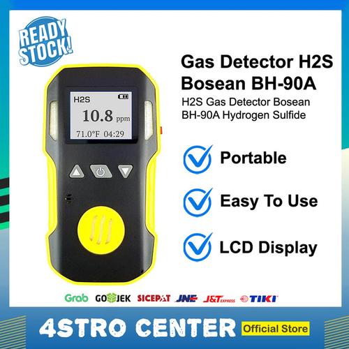 Jual H2S Gas Detector Bosean BH-90A Hydrogen Sulfide Detektor Monitor ...