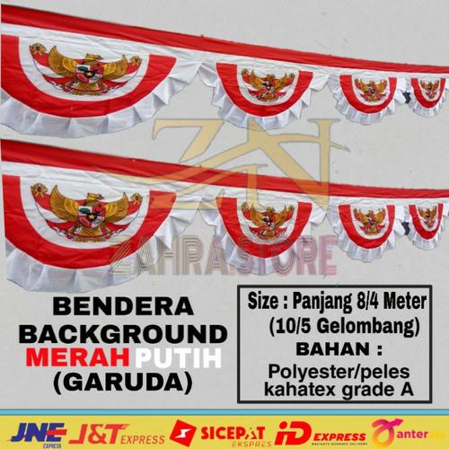 Jual BENDERA BACKGROUND GARUDA JADUL PANJANG 8/4 METER - 8 meter - Kab ...
