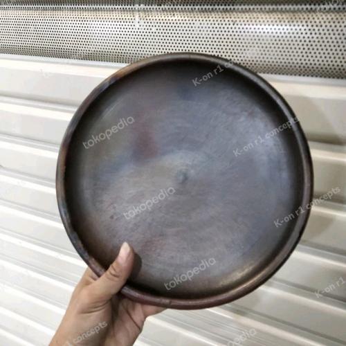 Jual Cobek tebal tanah liat 22 cm/ Piring saji sambal gami / Piring ...