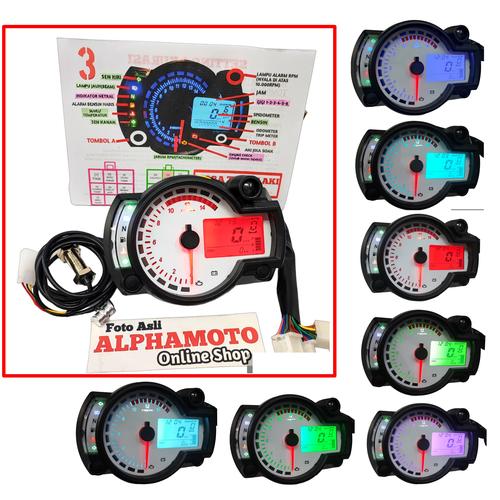Jual spidometer rpm digital model koso rx2n spido takometer speedometer ...