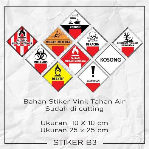Jual ready!! stiker b3 safety sign rambu / limbah beracun ' - CAMPURAN ...