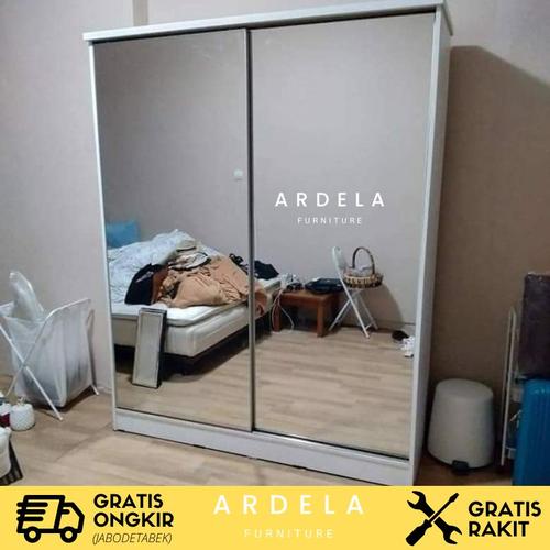 Jual Lemari sleding 2 pintu lemari sliding cermin model mewah murah ...